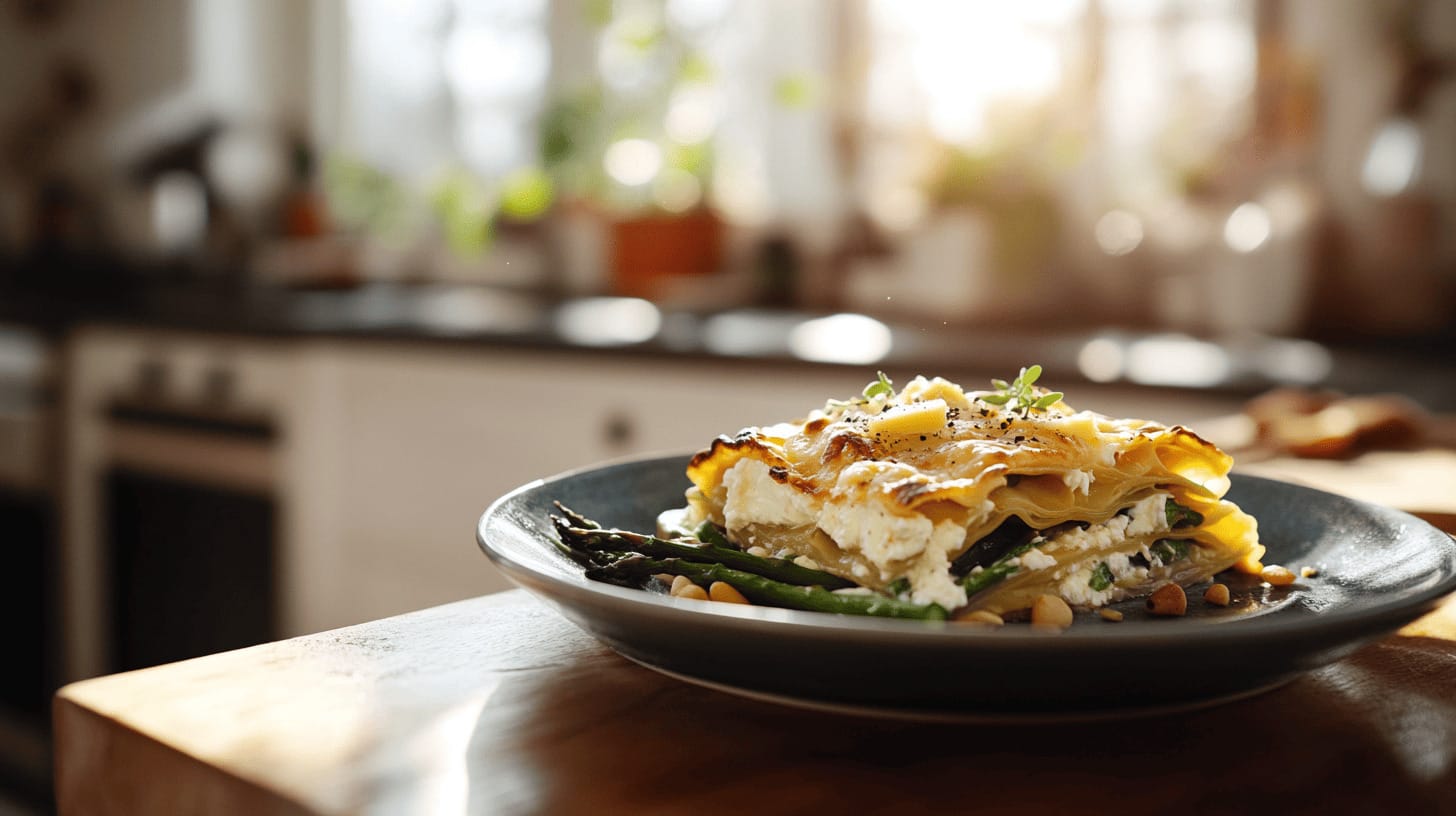 Mästerkockens vårfavorit – krämig lasagne med krispig sparris och ...
